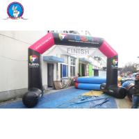 China Custom Outdoor PVC Inflatable Arch Start Finish Line 12ft Height UV Printed Water Resistant for sale