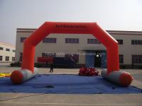 China Custom Inflatable Arch 3m Wide PVC Advertising Entrance for Party Wedding Race Finish Line Decoration for sale