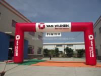 China Custom Inflatable Arch 3m Wide PVC Advertising Entrance for Party Wedding Race Finish Line Decoration for sale