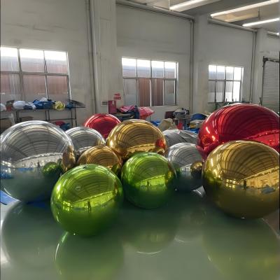 China Inflatable Mirror Ball PVC Disco Balloon 1.2m 2m Custom Size for Event Decoration Wedding Party for sale