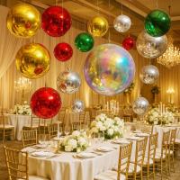 China Custom Giant Inflatable Disco Mirror Ball 1.2m 2m for Party Wedding Mall Decoration for sale
