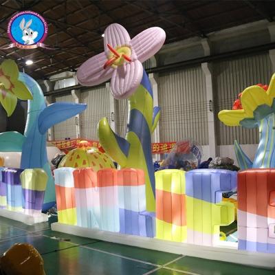 China Custom PVC Inflatable Shiny Flower Model with Lights for Events Advertising Festival 2m-6m for sale