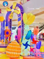 China Custom Inflatable Glowing Flower Display Decoration 2m to 6m Height PVC Oxford Cloth for sale