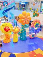 China Custom Inflatable Glowing Flower Display Decoration 2m to 6m Height PVC Oxford Cloth for sale