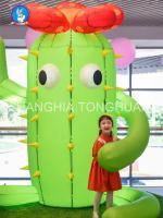 China Custom Inflatable Glowing Flower Display Decoration 2m to 6m Height PVC Oxford Cloth for sale