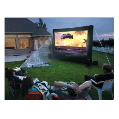 China Custom Inflatable Projection Screen Portable Air Blow Up Movie Screen 10x10ft PVC for sale