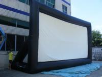 China Wholesale Customized Large Inflatable Air Screen Outdoor Cinema 10m Width PVC Movie Screen for sale