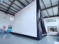 China Inflatable Outdoor Movie Screen 120 inch with AirBlower Storage Bag Easy Set Up Blow up Screen for Backyard Night for sale
