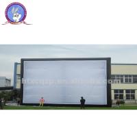 China Custom Inflatable Advertising Screen 0.55mm PVC Outdoor Movie Screen with Blower CE Certified for sale