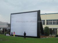 China Custom Inflatable Advertising Screen 0.55mm PVC Outdoor Movie Screen with Blower CE Certified for sale