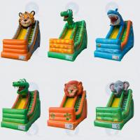 China Custom Color Inflatable Dry Slide 9x4.5x6m Animal Theme Bounce House for Commercial Amusement Park for sale