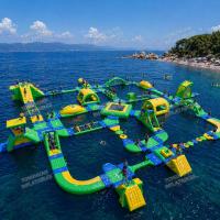 China Large Custom Inflatable Water Park With Floating Obstacle Course And Slide Playground Structure Modular Inflatable Aqua Park With Interactive Floating Obstacles for sale