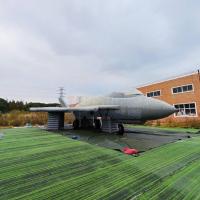 China Custom Inflatable Fighter Jet Decoy Model 8m Realistic Aircraft Shape for Outdoor Simulation Training and Display for sale
