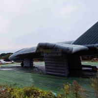 China Custom Inflatable Fighter Jet Decoy Model 8m Realistic Aircraft Shape for Outdoor Simulation Training and Display for sale