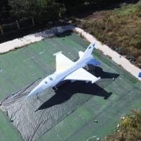 China Custom Inflatable F16 Fighter Jet Decoy Model Air Supported Structure for Outdoor Training Grounds Tactical Simulation 8m for sale