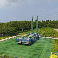 China Large Inflatable DF16 Missile Launcher Vehicle Model for Field Training Visual Simulation and Temporary Deployment for sale