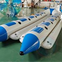 China Inflatable Banana Boat 6 Person Towable Tube with Reinforced Handles for Beach Resort Lake Water Sports Rental for sale