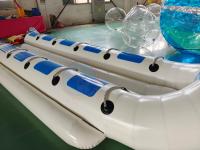 China Inflatable Banana Boat 6 Person Towable Tube with Reinforced Handles for Beach Resort Lake Water Sports Rental for sale