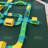 China Custom Floating Inflatable Water Park 200m2 Modular Lake Playground for Resort Commercial Operation for sale