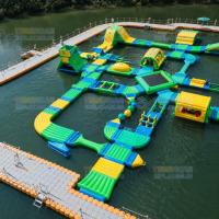 China Custom Floating Inflatable Water Park 200m2 Modular Lake Playground for Resort Commercial Operation for sale
