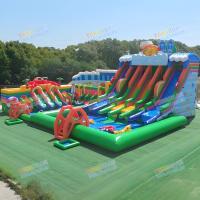 China Custom Inflatable Water Park Giant Playground with Slide Pool for Commercial Rental Use 10m for sale