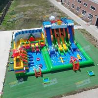 China Custom Inflatable Water Park Giant Playground with Slide Pool for Commercial Rental Use 10m for sale