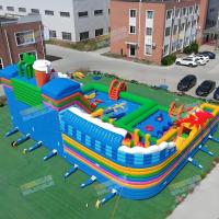China Custom Inflatable Water Park Giant Playground with Slide Pool for Commercial Rental Use 10m for sale