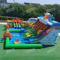 China Custom Inflatable Water Park Giant Playground with Slide Pool for Commercial Rental Use 10m for sale