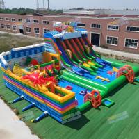 China Custom Inflatable Water Park Giant Playground with Slide Pool for Commercial Rental Use 10m for sale