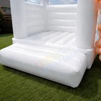 China White Wedding Bounce House Inflatable Bouncy Castle 3m x 3m Party Play Structure for Garden Celebration for sale