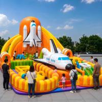 China Large Custom Inflatable Amusement Park 10m x 8m Commercial Outdoor Playground for Events for sale