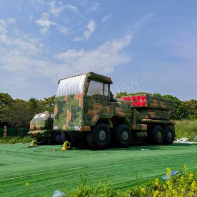 China Custom Inflatable Launcher Truck Decoy Camouflage Replica for Outdoor Training Display Simulation 6m for sale