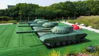 China Custom Inflatable Tank Decoy Training Target 6m Replica Armored Vehicle Simulation Display Model for sale