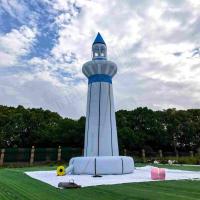 China Custom Giant Inflatable Lighthouse Model 5m Tall for Outdoor Event Decoration and Photo Display for sale