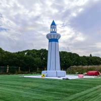 China Custom Giant Inflatable Lighthouse Model 5m Tall for Outdoor Event Decoration and Photo Display for sale