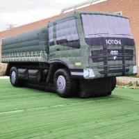 China Custom Camouflage Inflatable Truck Model 1:1 Replica for Exhibition Training Simulation 5m for sale