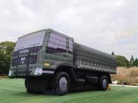 China Custom Camouflage Inflatable Truck Model 1:1 Replica for Exhibition Training Simulation 5m for sale