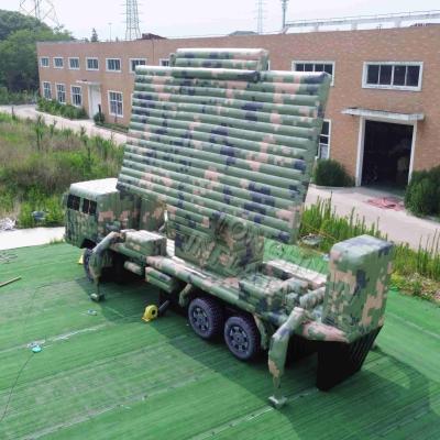 China Custom Inflatable Radar Vehicle Model Camouflage Simulation Truck 2m 3m for Outdoor Drill Training Display Decoy Exhibition for sale