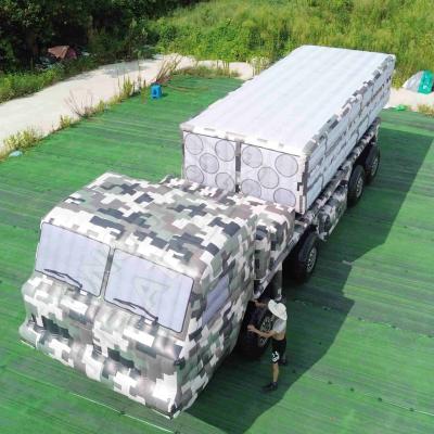China Custom Inflatable Launcher Truck Decoy Camouflage Replica 6m for Field Training Display and Outdoor Exercise for sale