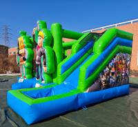 China Custom Inflatable Bounce House Combo with Water Pool Slide Roblox Theme 12ft for Commercial Rental for sale