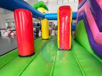 China Commercial Tropical Inflatable Bouncer Castle with Slide for Kids Party Rental 4m x 3m for sale