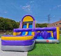 China Commercial Outdoor Wet Dry Inflatable Bouncy Castle Slide Combo with Pool 6m for sale