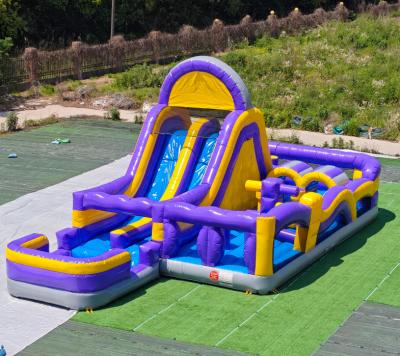 China Commercial Outdoor Wet Dry Inflatable Bouncy Castle Slide Combo with Pool 6m for sale