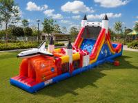 China Outdoor Inflatable Obstacle Course Custom Space Shuttle Theme Challenge Combo for Parks Malls Festivals Community Events and Family Entertainment for sale