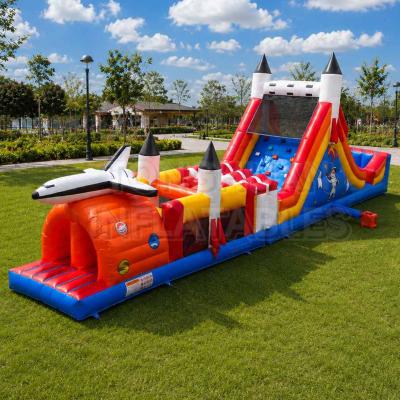 China Outdoor Inflatable Obstacle Course Custom Space Shuttle Theme Challenge Combo for Parks Malls Festivals Community Events and Family Entertainment for sale