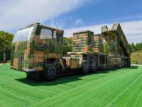 China Custom Inflatable Vehicle Decoy Set with Camouflage Radar Launcher and Support Truck Replicas for Outdoor Training Display Exhibition and Simulation Projects for sale