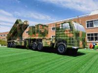 China Custom Inflatable Vehicle Decoy Set with Camouflage Radar Launcher and Support Truck Replicas for Outdoor Training Display Exhibition and Simulation Projects for sale
