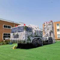 China Custom Inflatable Launcher Vehicle Decoy with Vertical Canister Structures and Camouflage Truck Body for Training Displays and Outdoor Simulation Projects for sale