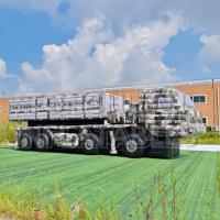 China Custom Inflatable Launcher Vehicle Replica with Horizontal Canister Modules and Camouflage Truck Body for Training Display Exhibition and Outdoor Simulation Projects for sale