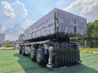 China Custom Inflatable Launcher Vehicle Replica with Horizontal Canister Modules and Camouflage Truck Body for Training Display Exhibition and Outdoor Simulation Projects for sale